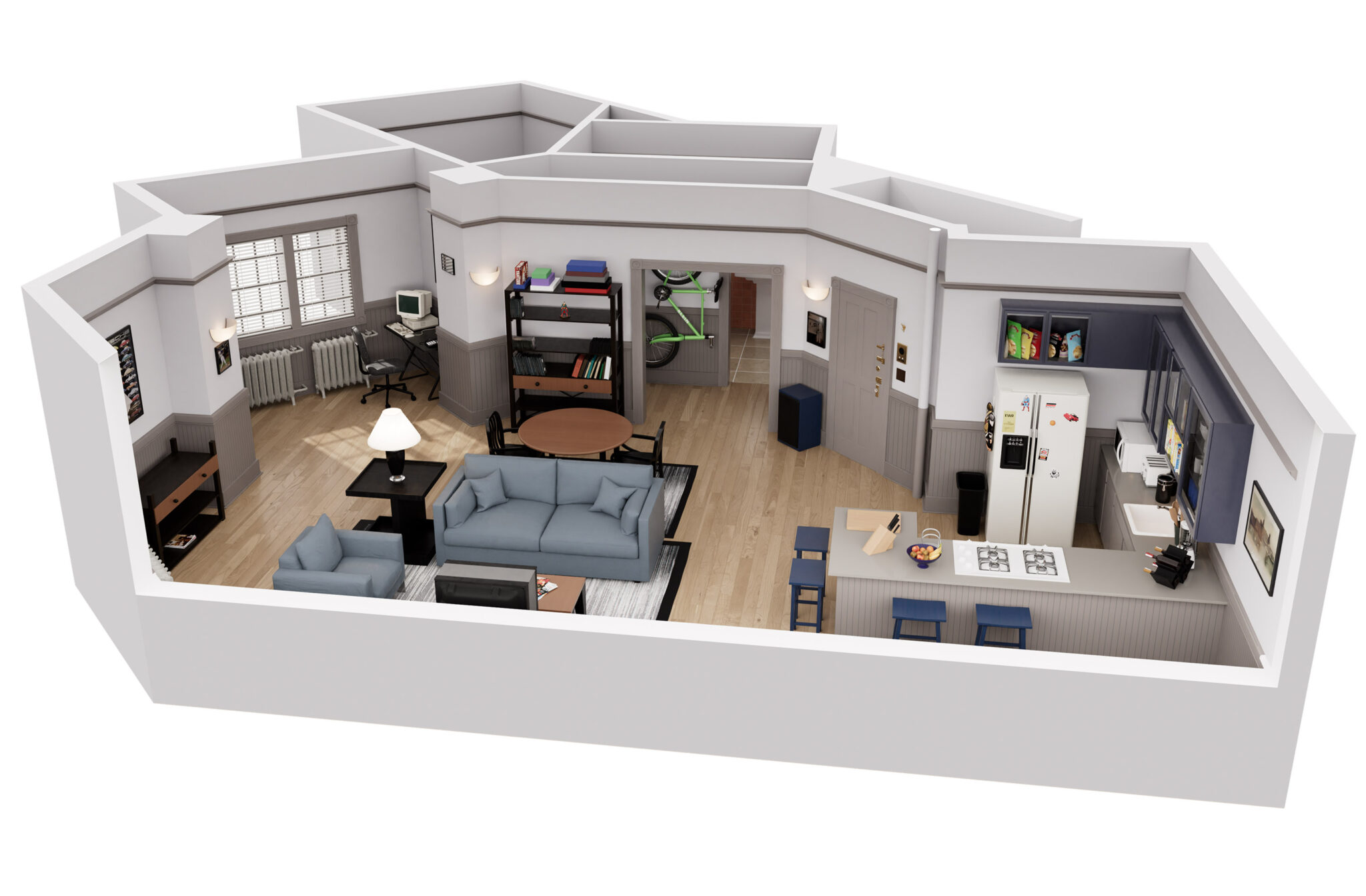 Step Inside Jerry Seinfeld’s 3D Apartment and Discover Its Hilarious Secrets – 3DPlans